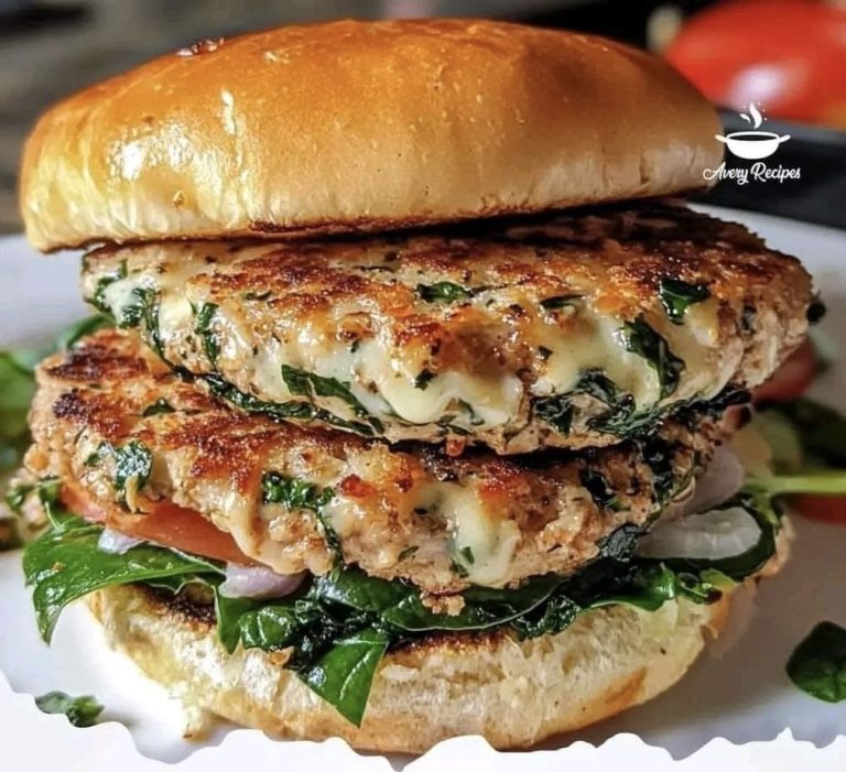 White Cheddar and Spinach Chicken Burgers – Awesome Food