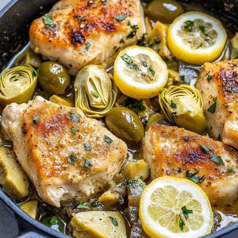Mediterranean Lemon Chicken with Artichokes & Olives – Awesome Food
