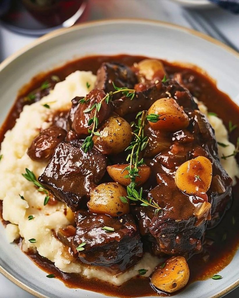 Classic French Beef Stew with Mushrooms – Awesome Food