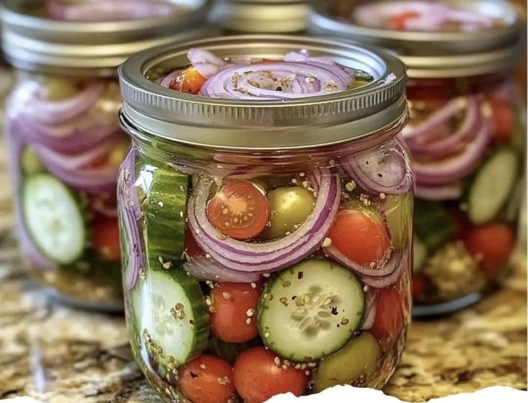 Pickled Cherry Tomatoes, Red Onions, and Cucumbers – Awesome Food