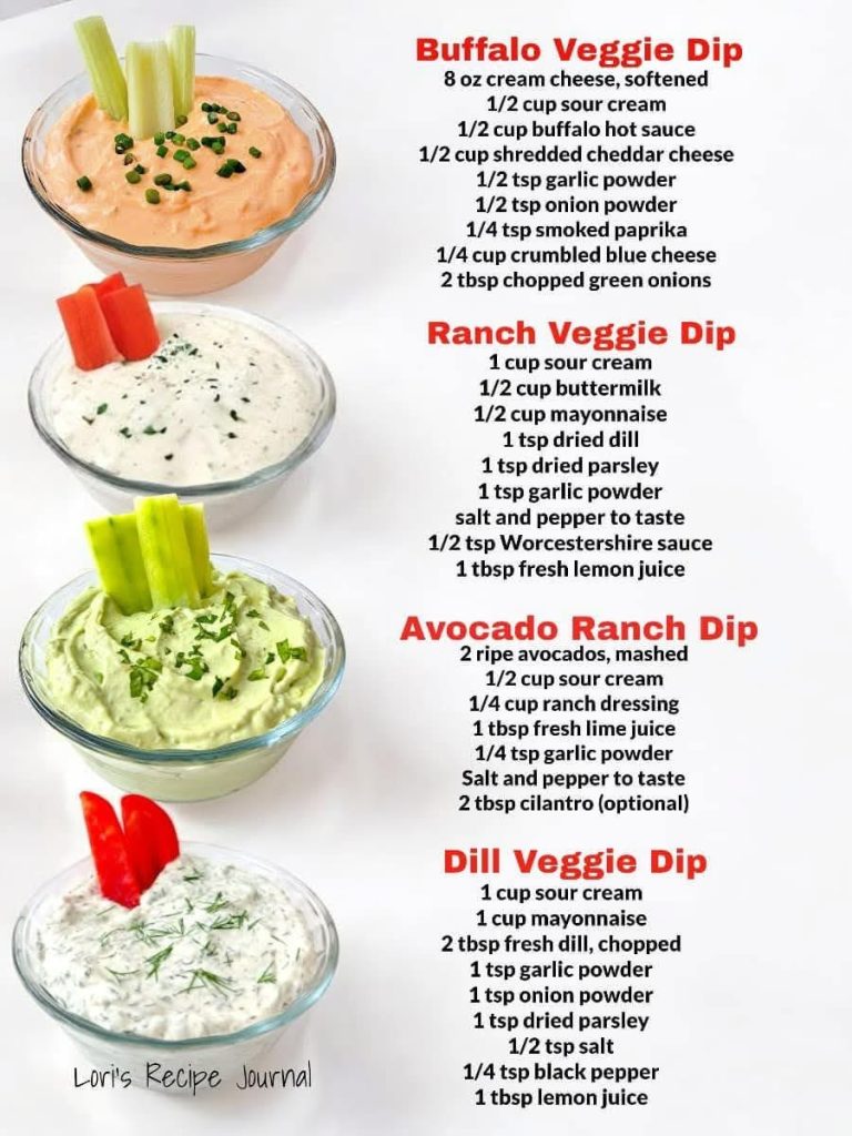 Four homemade vegetable dips – Awesome Food