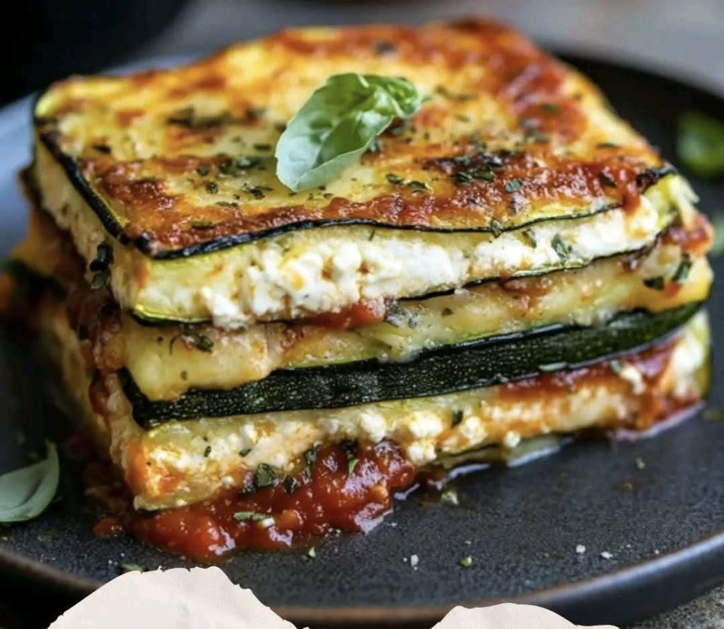 Layered Zucchini Ricotta Melts with Marinara – Awesome Food