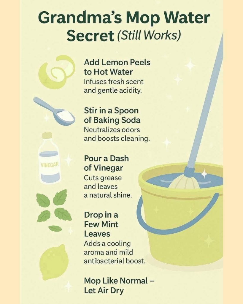 Grandma’s Mop Water Secret – Awesome Food