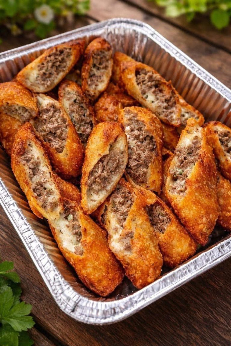 Crispy Fried Stuffed Bread with Minced Meat – Awesome Food